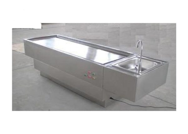 Medical Pathology Lab Equipment Stainless Steel Autopsy Table With Sink ...
